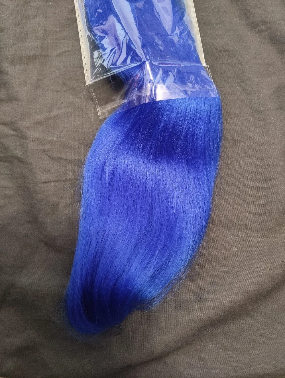 Source Unknown | Hair | 2 Bundles Blue Prestretched Synthetic Braiding ...